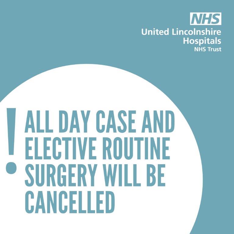 All day case and elective routine surgery will be cancelled! - United ...