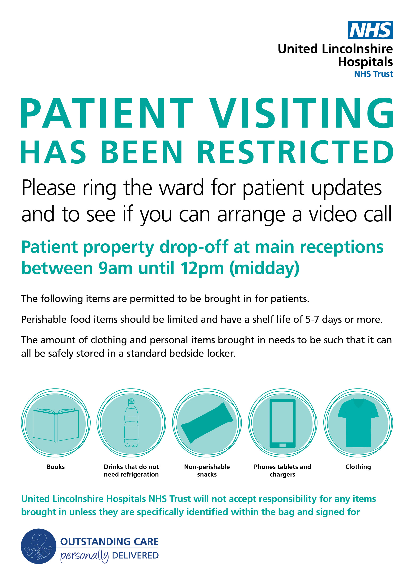 Patient property drop-off poster-01 - United Lincolnshire Hospitals