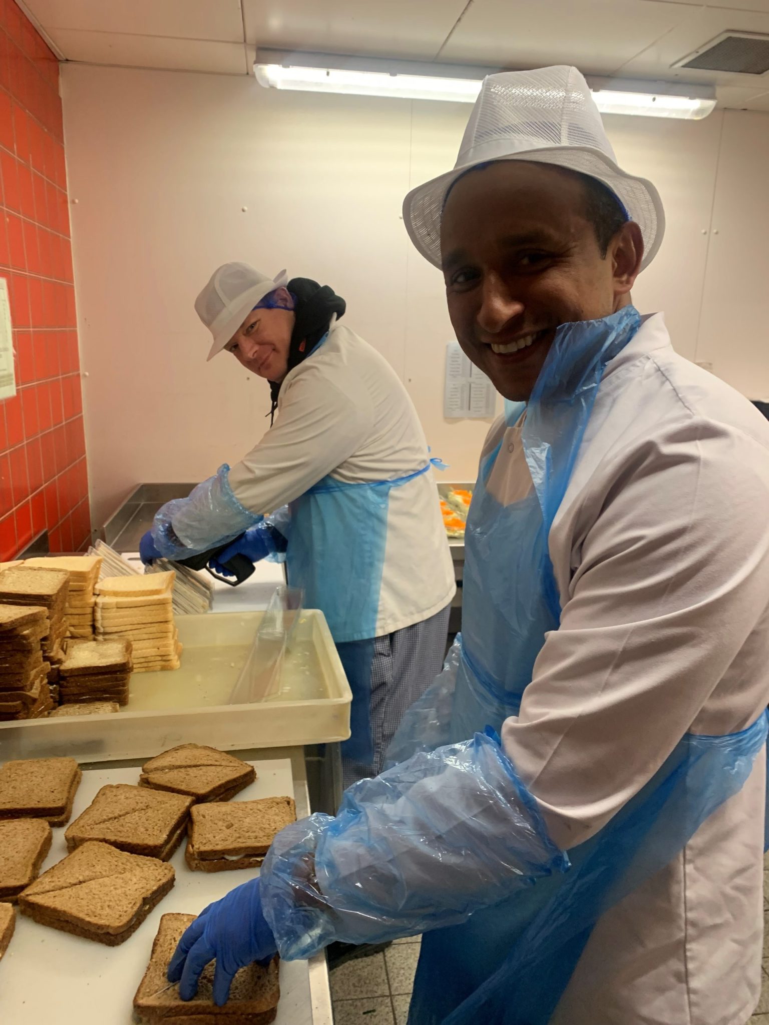 Hospital kitchens and restaurants are putting on a right royal spread ...