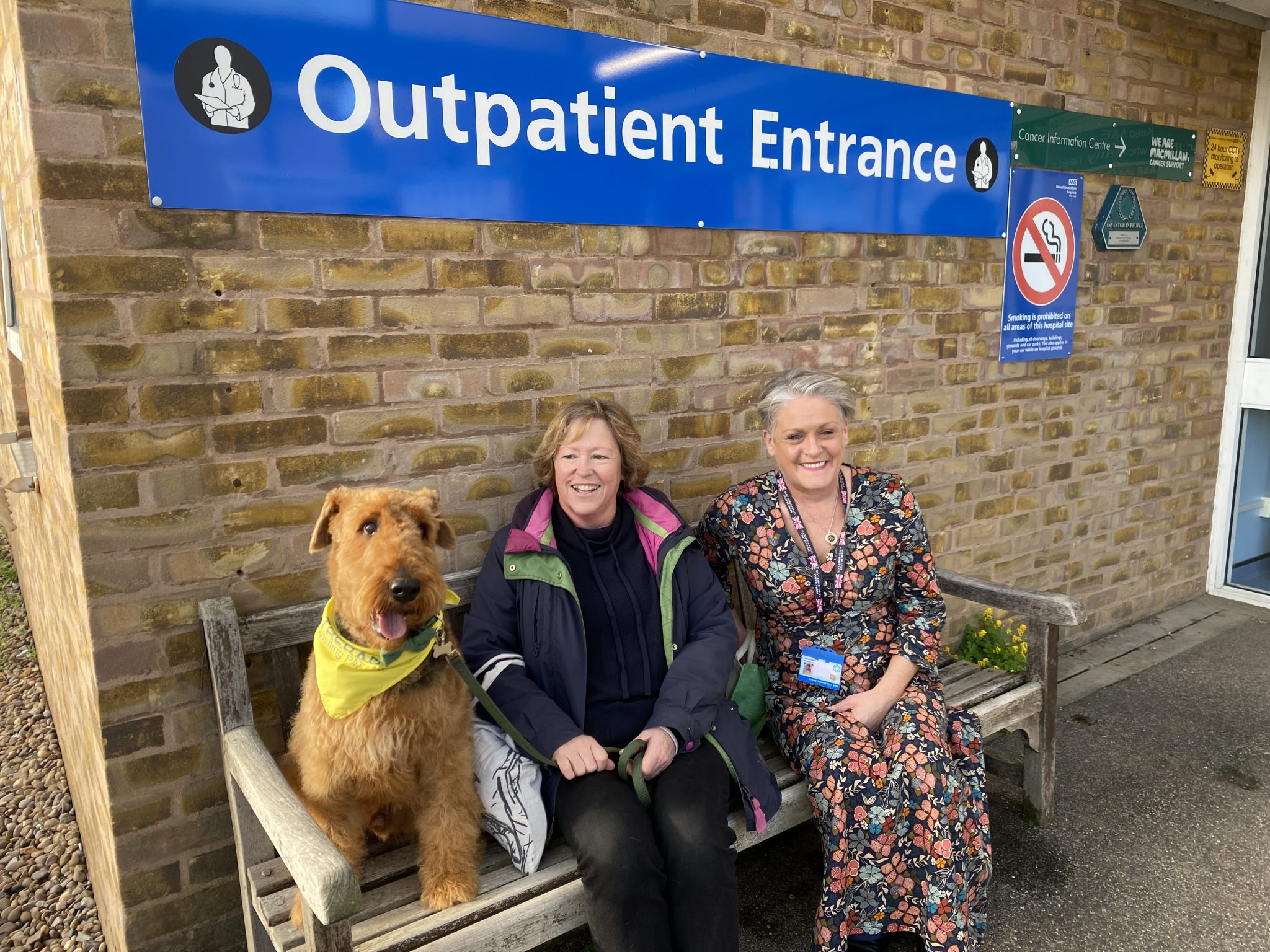 Patrick with his owner Jane and Patient Experience and Engagement ...