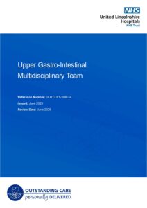 Upper gastrointestinal multidisciplinary team Lincoln - United ...