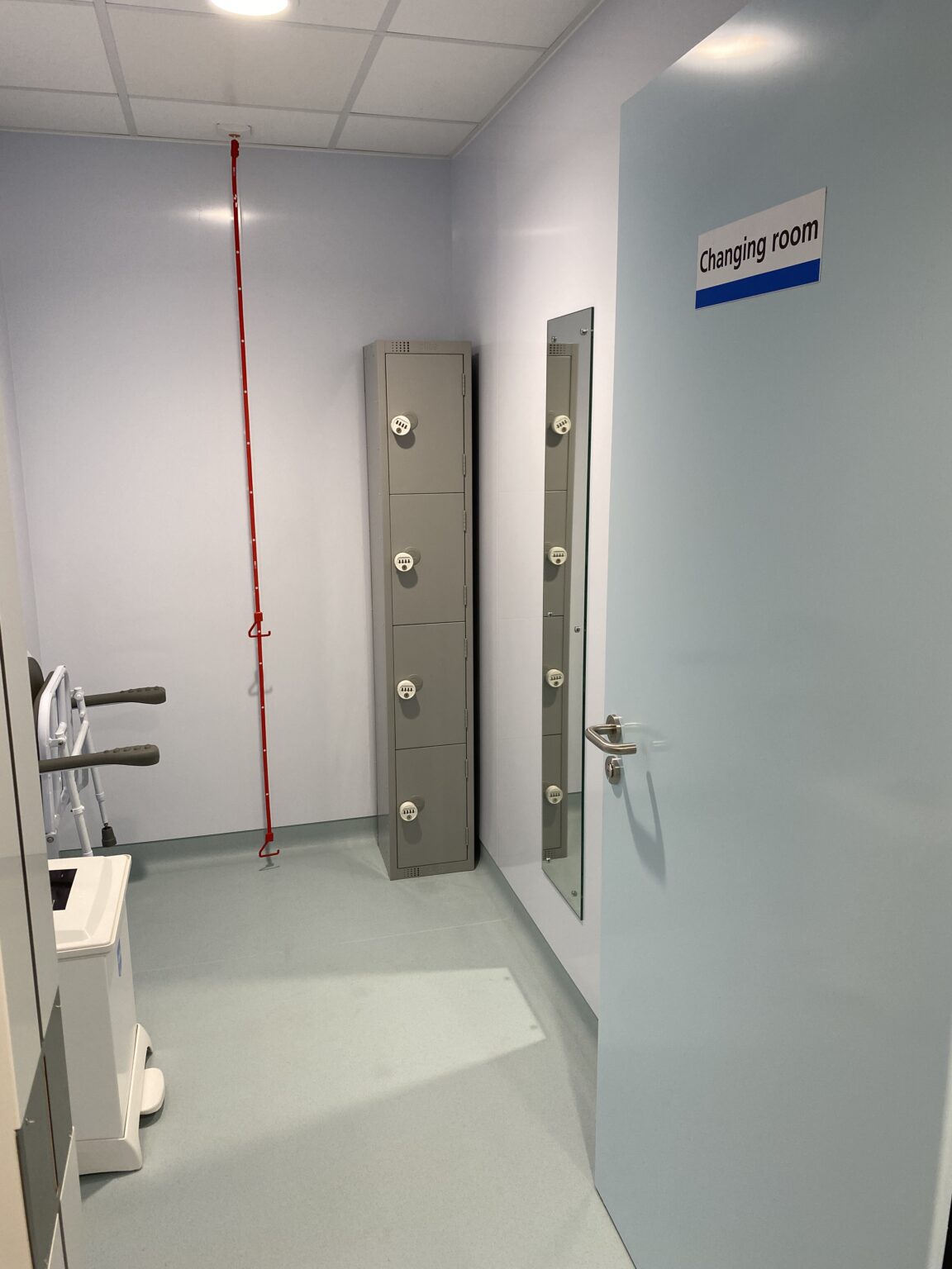Lincoln CDC changing room - United Lincolnshire Hospitals